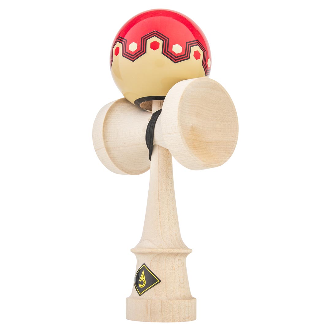 Craft Kendama - Origami - Superstick - Red & Tan – Kendama USA