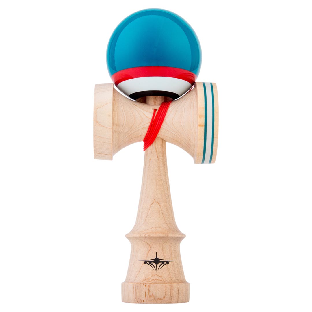 Kaizen Kendama - Jet Shape - Fin v2 | Teal & Red – Kendama USA