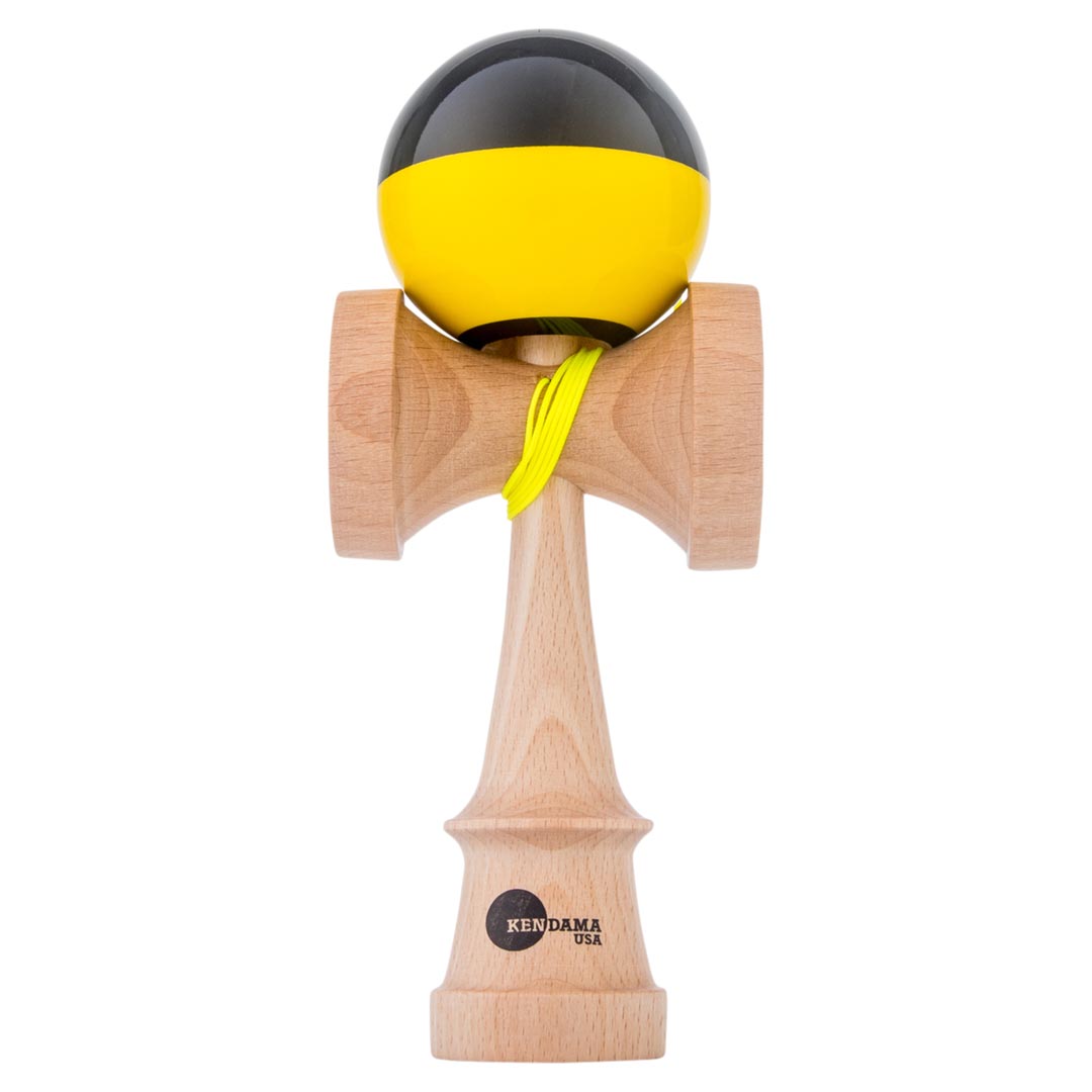 Kaizen Kendama - Half Split - Nova - Super Stick - Yellow Black ...